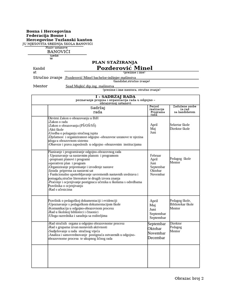 Ispravka Obrazac | PDF