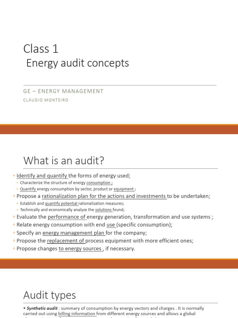 Energy Audit Concepts and Types | PDF | Building Insulation | Lighting