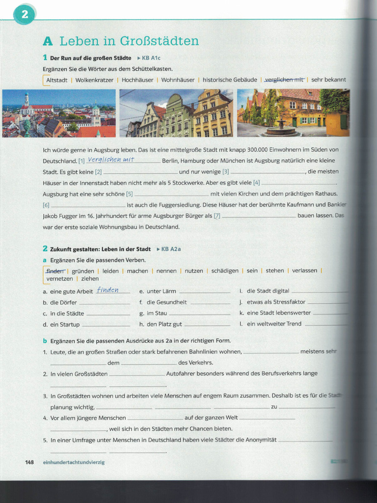 Leben in Der Grossstadt ARBEITSBUCH | PDF