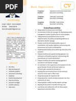 Document Controller CV Format | PDF | Microsoft Excel | Computing
