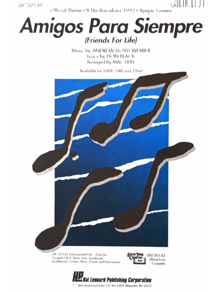 Lloyd-Weber. Amigos para Siempre | PDF