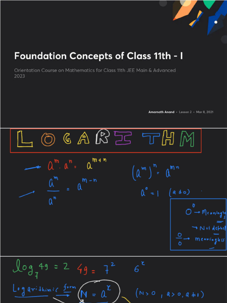 Foundation Concepts of Class 11th I With Anno | PDF