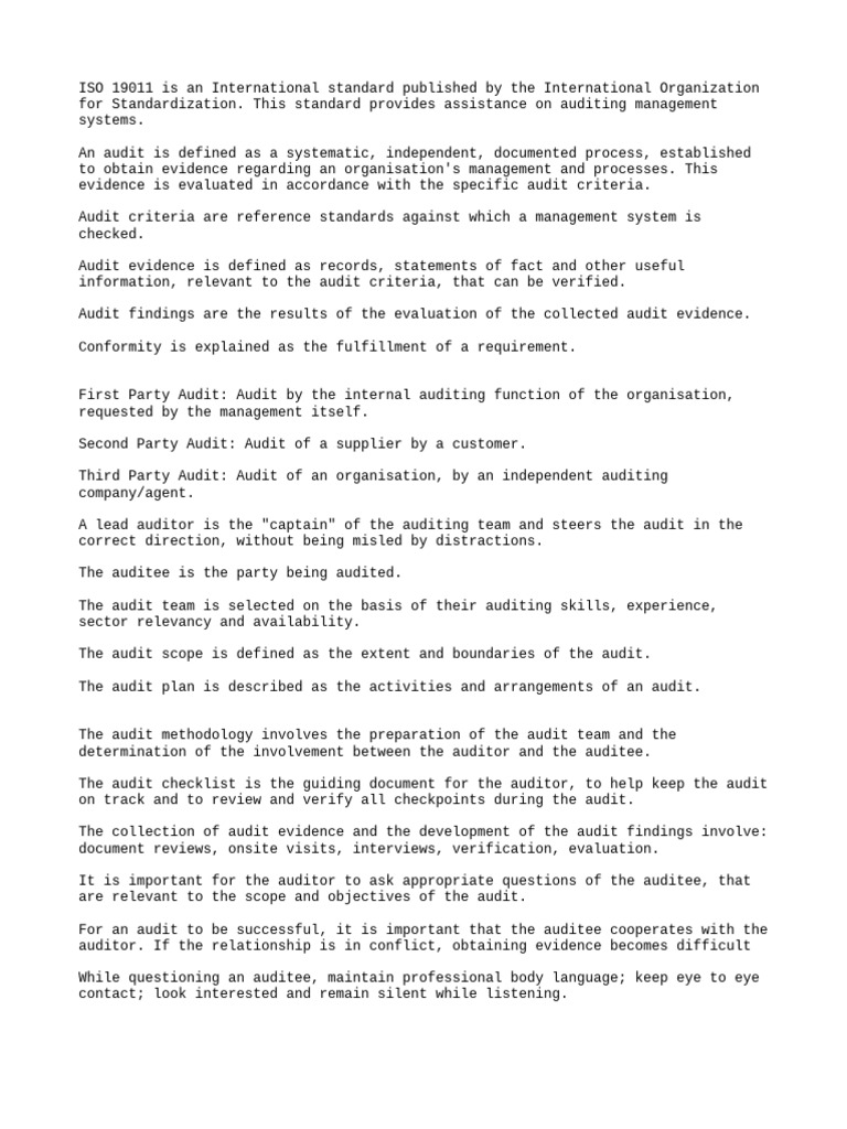Foundations of Auditing - Lesson Summary Study Notes | PDF | Audit ...