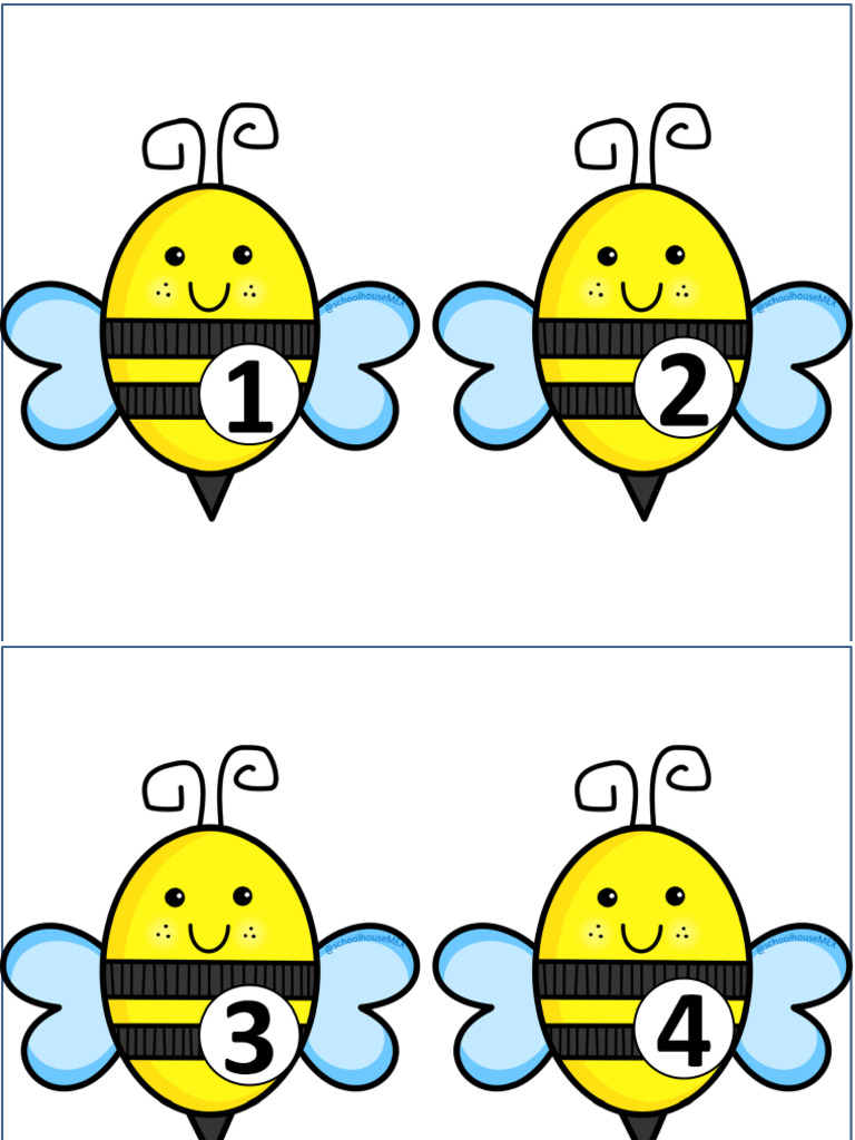 Abejitas Con Números | PDF