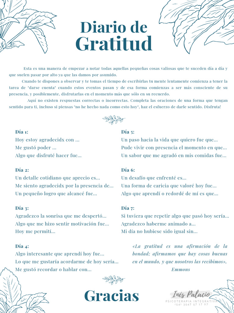 Diario de Gratitud | PDF
