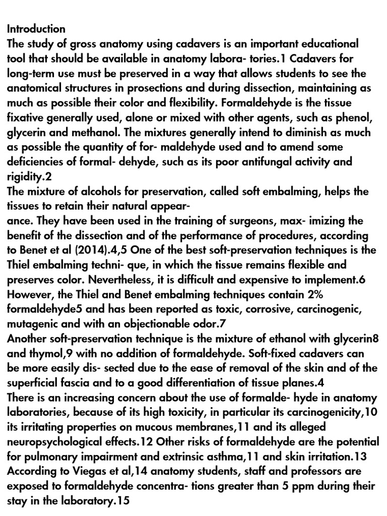 Impresión 1 | PDF | Formaldehyde | Cadaver