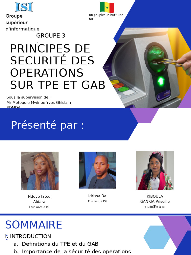 Sécurité des opérations sur TPE et GAB | PDF | Guichet automatique ...