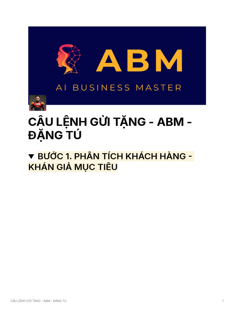 Cau Lenh Gui Tang - Abm - Dang Tu | PDF