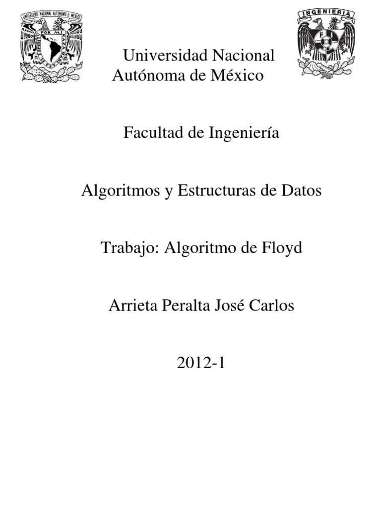 Algoritmo de Floyd-Warshall | PDF | Teoría de grafos | Algoritmos