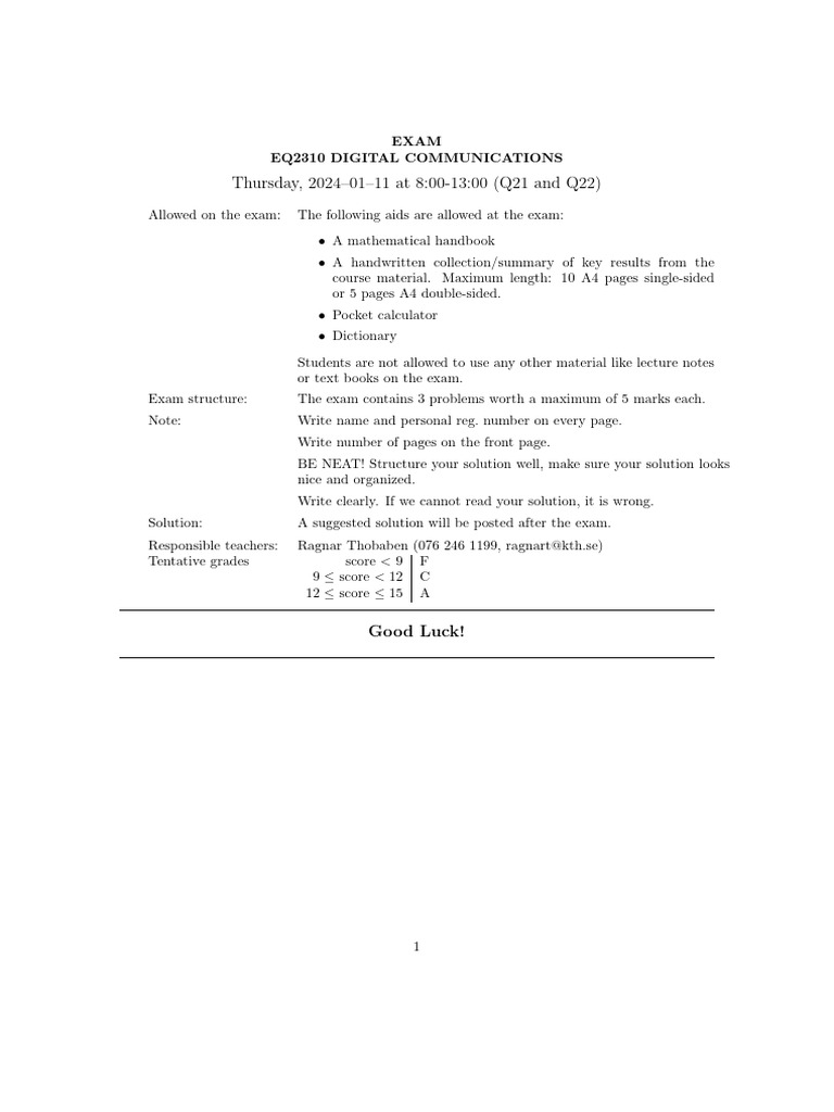 Sol_EQ2310_Jan_2024 | PDF | Statistical Theory | Applied Mathematics