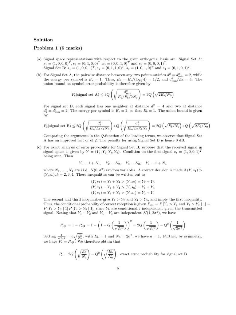 Solution Re-Exam April2024 | PDF | Discrete Mathematics | Encodings