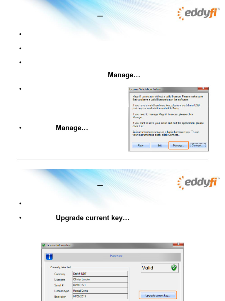 Magnifi 4.x - Update Hardware License Key | PDF