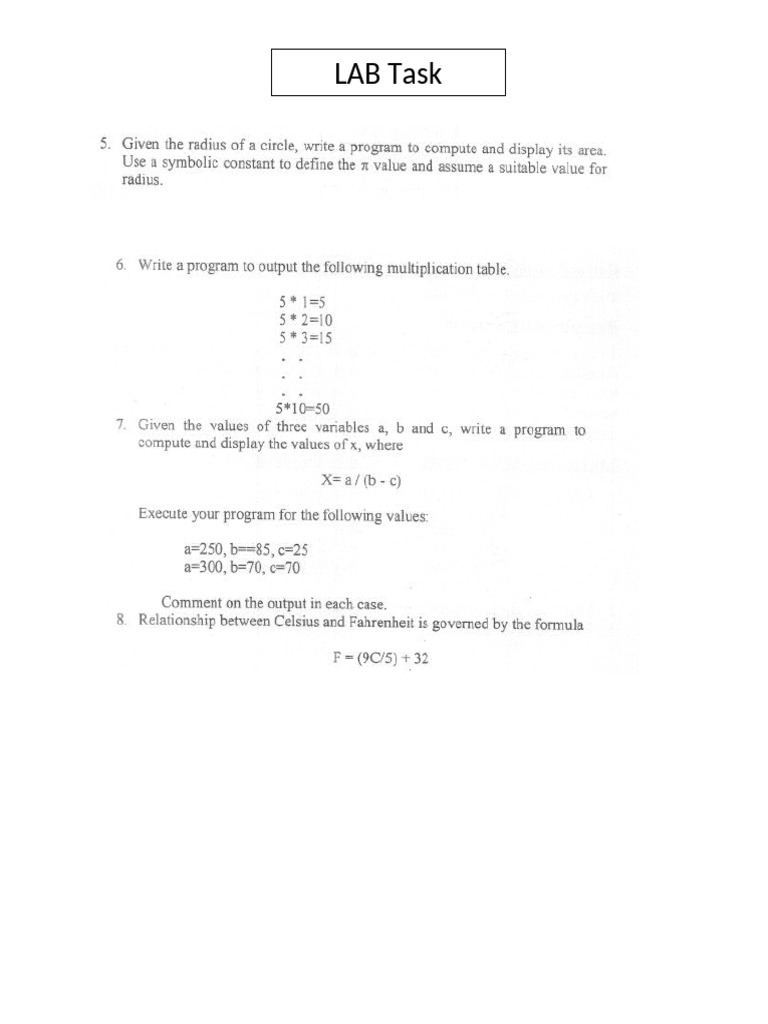 Lab Task2 | PDF