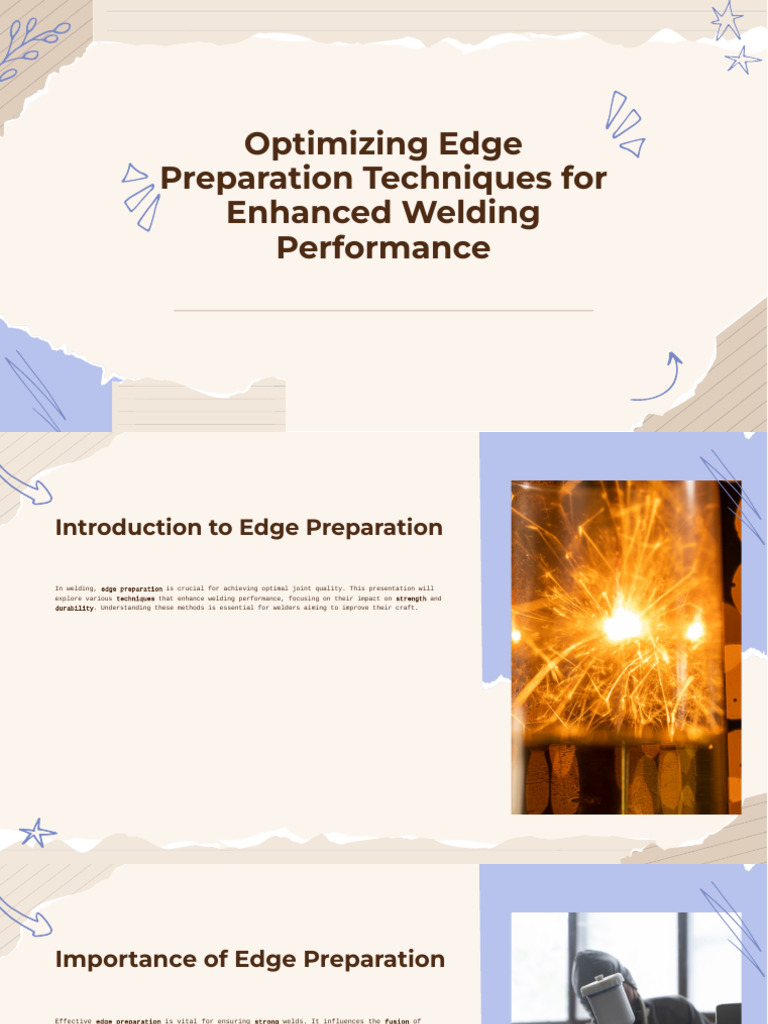 Slidesgo Optimizing Edge Preparation Techniques For Enhanced Welding ...