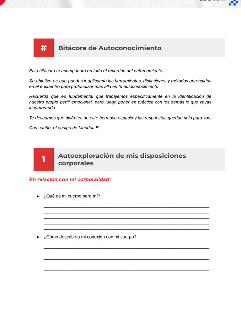 Sendero de Autoconocimiento Abordajes Corporales (ResoluciÃ³n y Estabilidad).docx | PDF ...