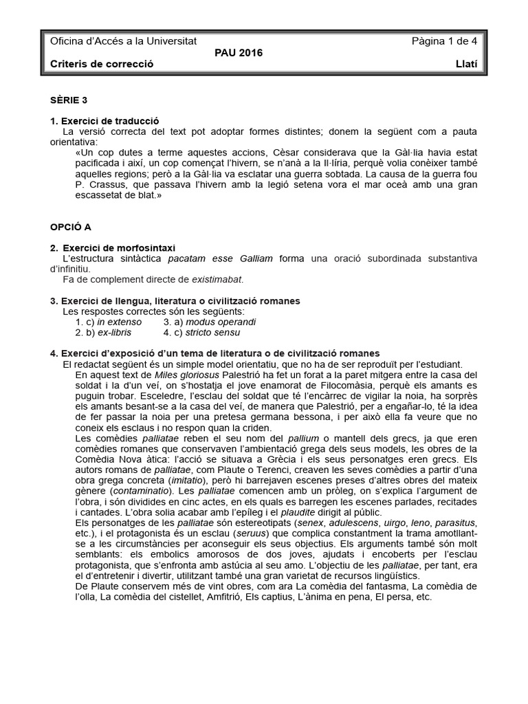 Pau Llati 2016 Juny Solucio | PDF