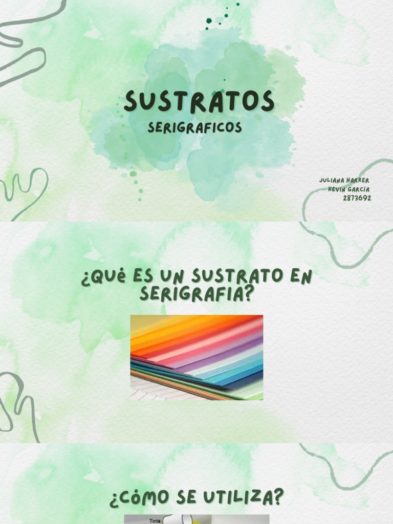 Evidencia 2 - Exposicion Sustratos | PDF