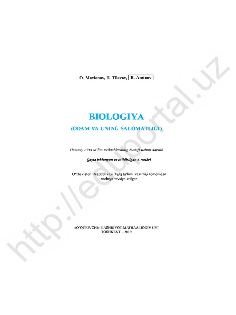 Biologiya 8 | PDF