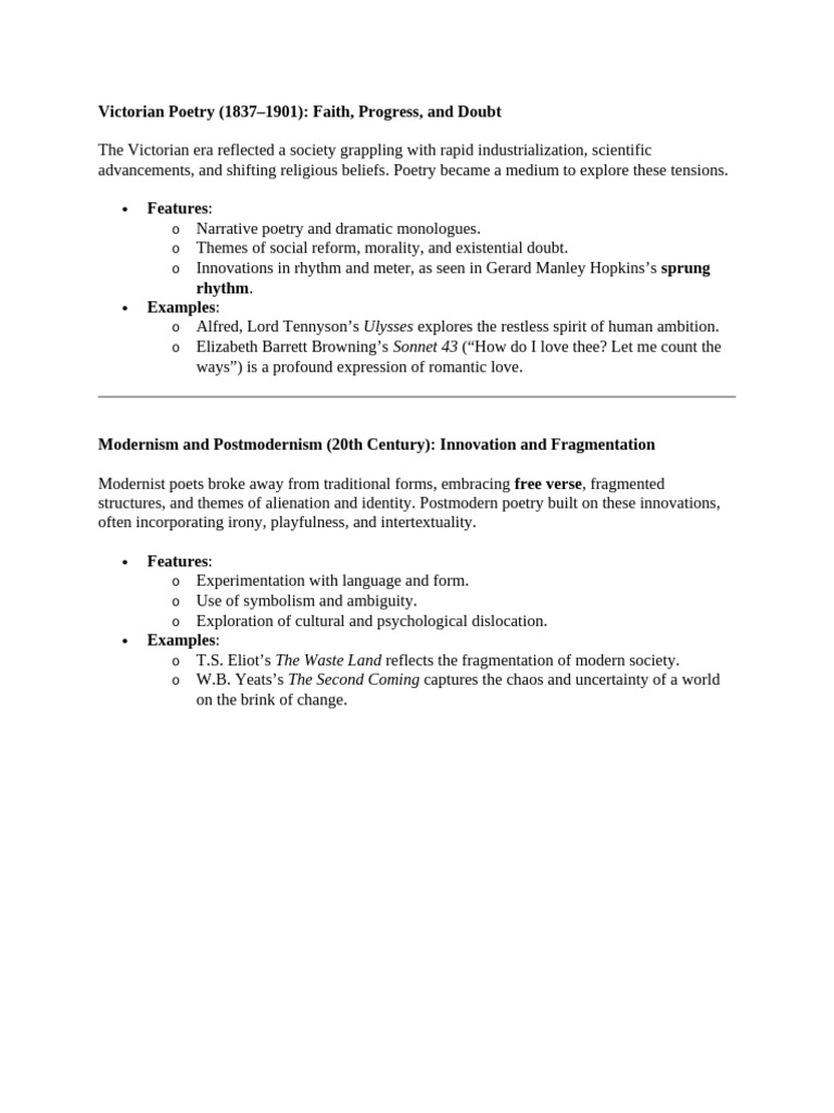 Victorian Poetry and Modernism | PDF