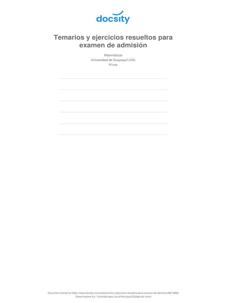 Temarios y Ejercicios Resueltos para Examen de Admision | PDF | Integral | Trigonometría
