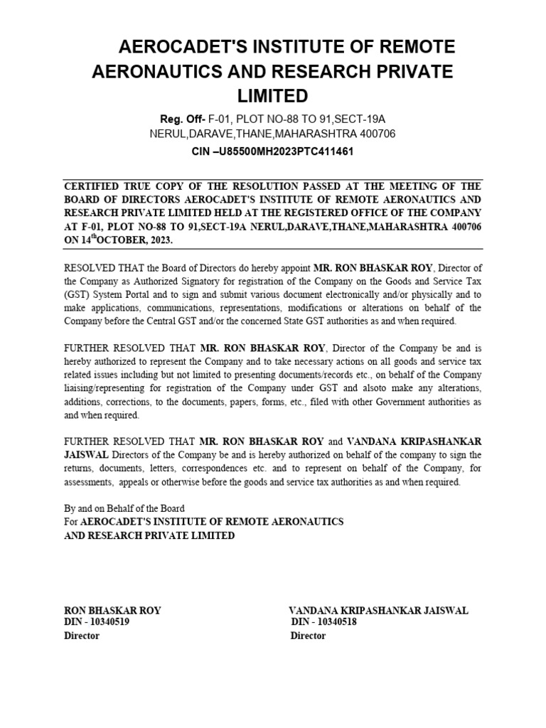 Sample BR FOR GST | PDF