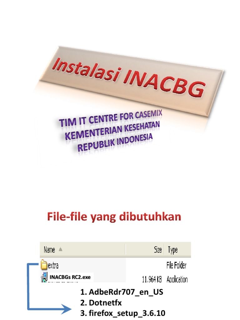 Instalasi INACBG Power Point | PDF