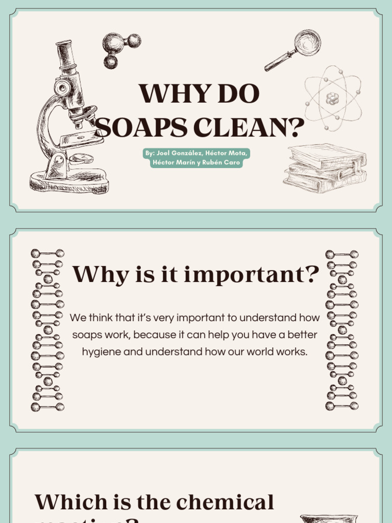 How Soaps Clean: The Chemistry Explained | PDF