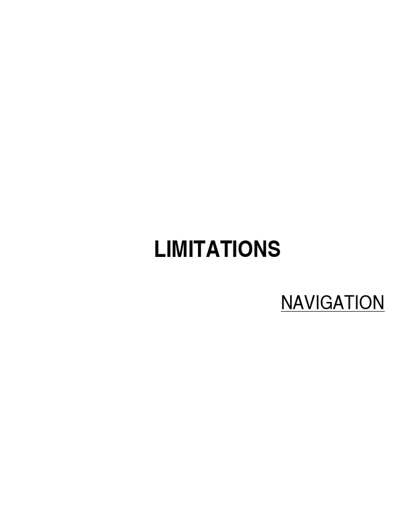 A318/A319/A320/A321 Navigation Limitations | PDF | Civil Aircraft ...