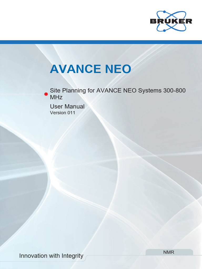 AVANCE NEO User Manual Overview | PDF | Helium | Magnetism