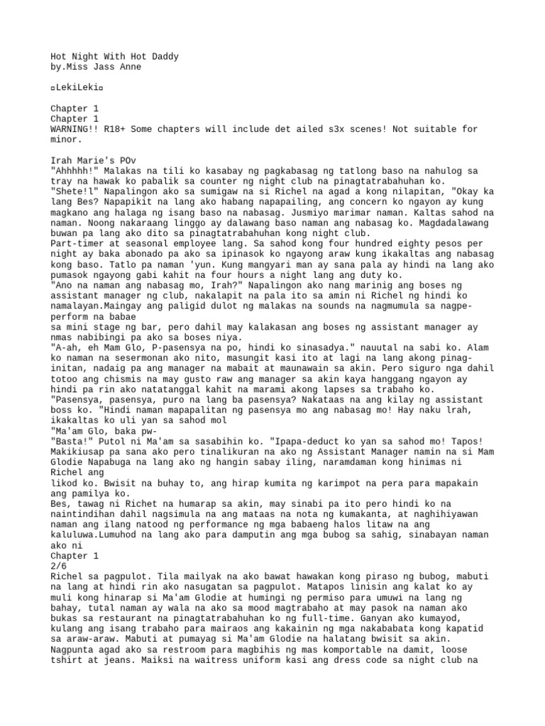 Hot Night With Hot Daddy by.miss Jass Anne | PDF