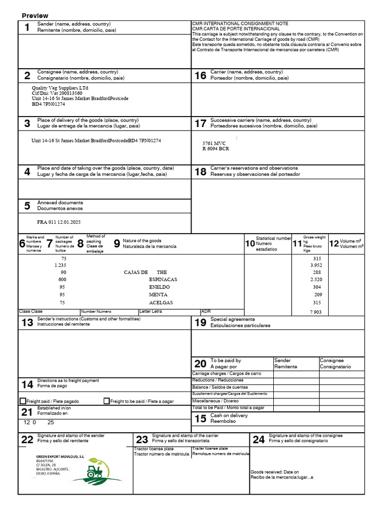 Fra 011 12012025 Quality Veg Suppliers Ltd Cmr (2) | PDF