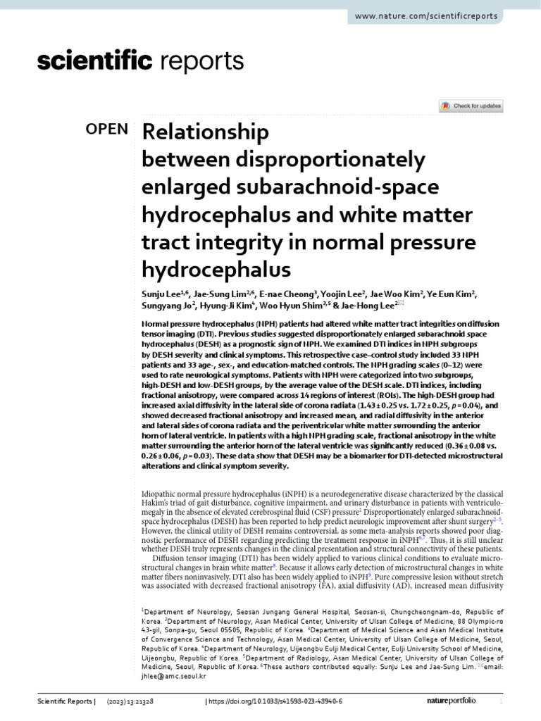 Imaging NPH | PDF | Neurological Disorders | Brain