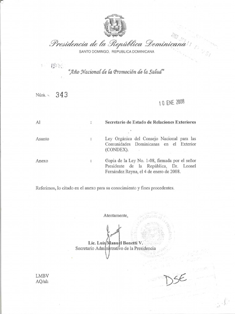 Ley-1.08-CONDEX | PDF