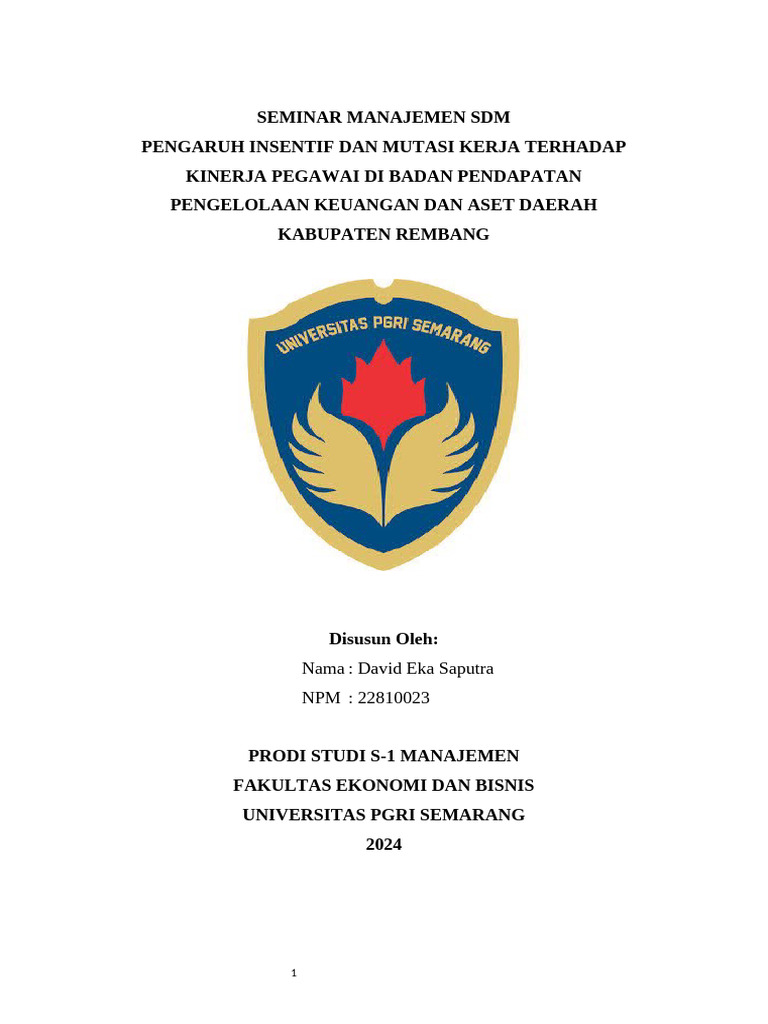 Nama: David Eka Saputra NPM: 22810023 | PDF