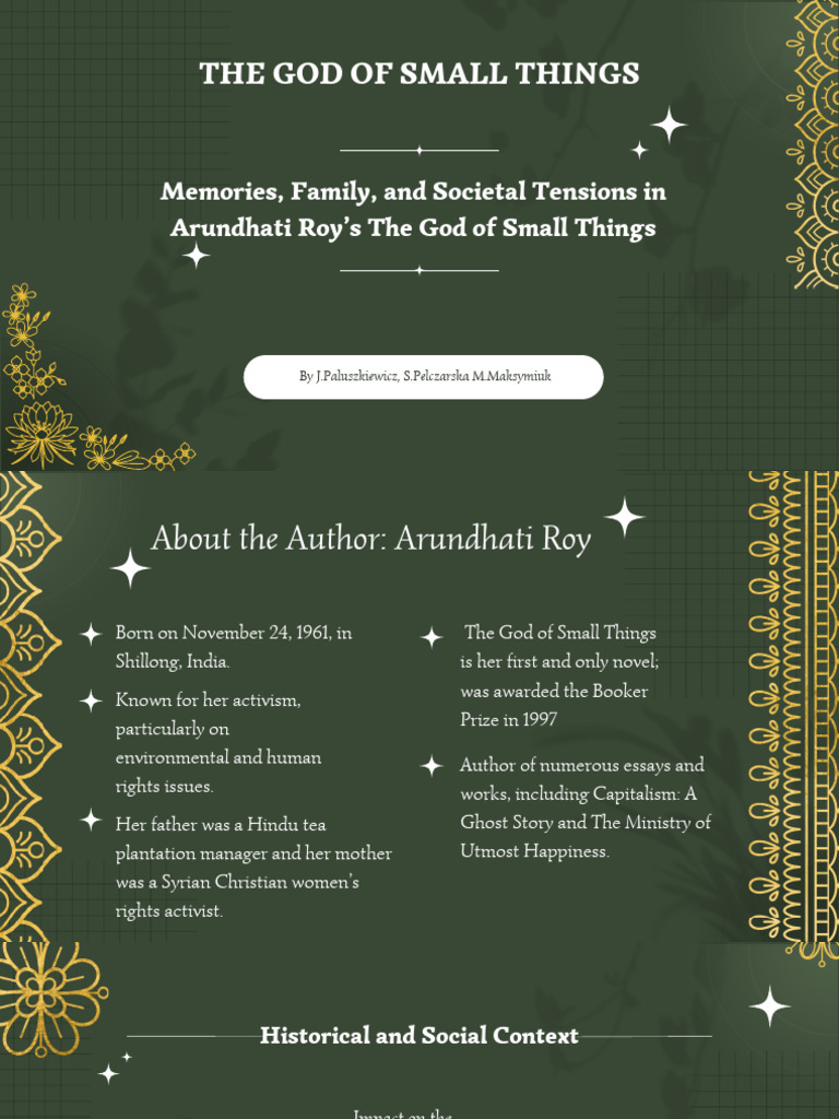 Analyzing The God of Small Things | PDF