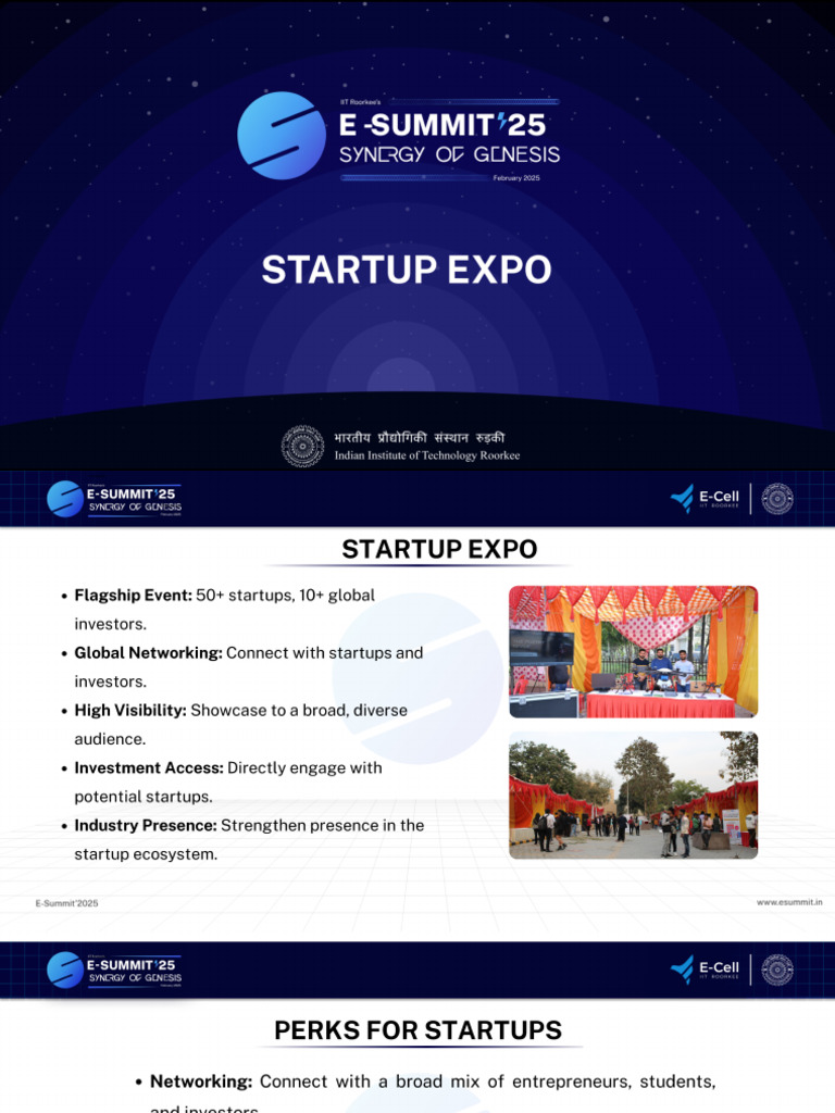 Startup Expo E-Summit IIT Roorkee | PDF