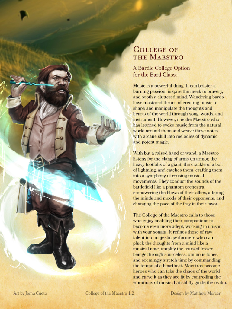 College of The Maestro v1.2 | PDF