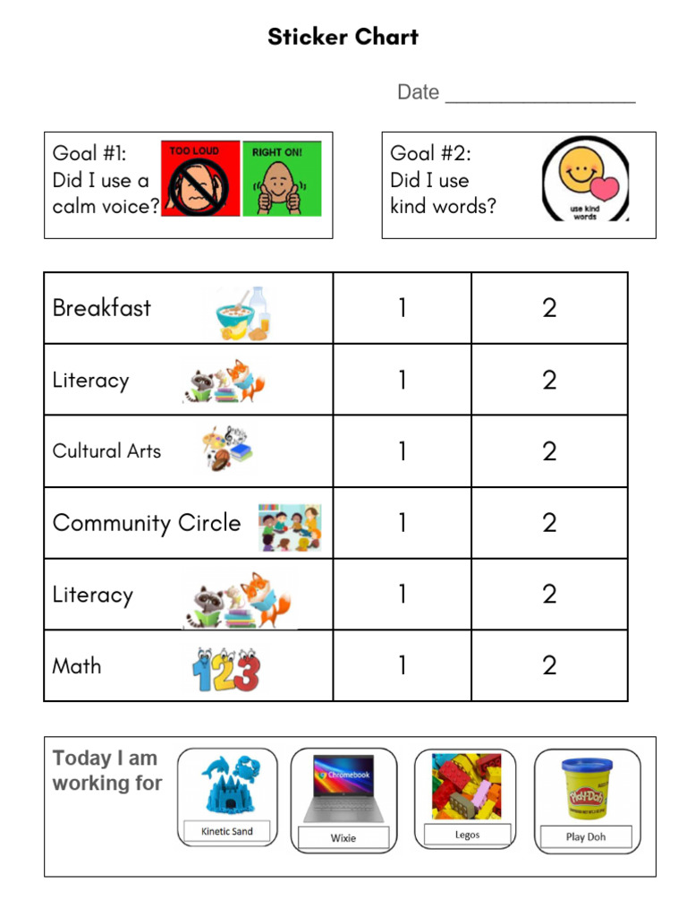 Sticker Chart 1 | PDF