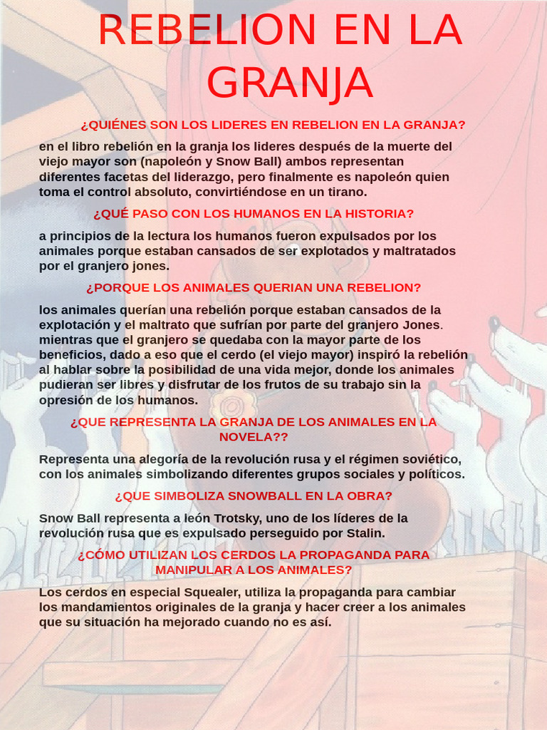 REBELION EN LA GRANJA | PDF