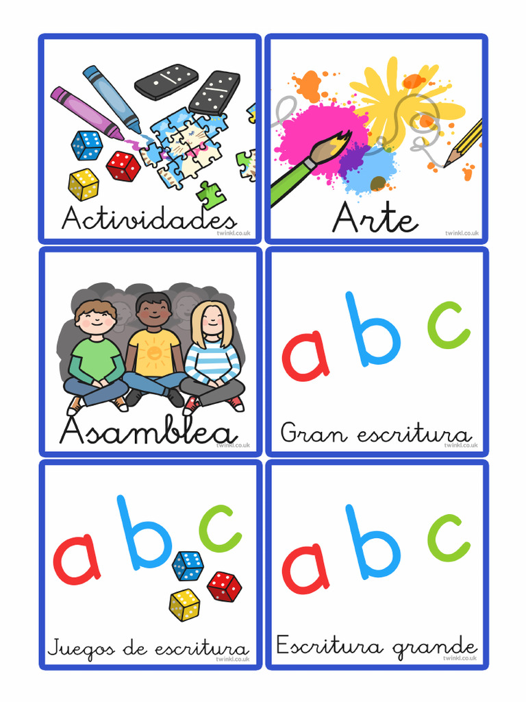 ES T C 006 Visual Timetable For KS1 Spanish - Ver - 2 | PDF