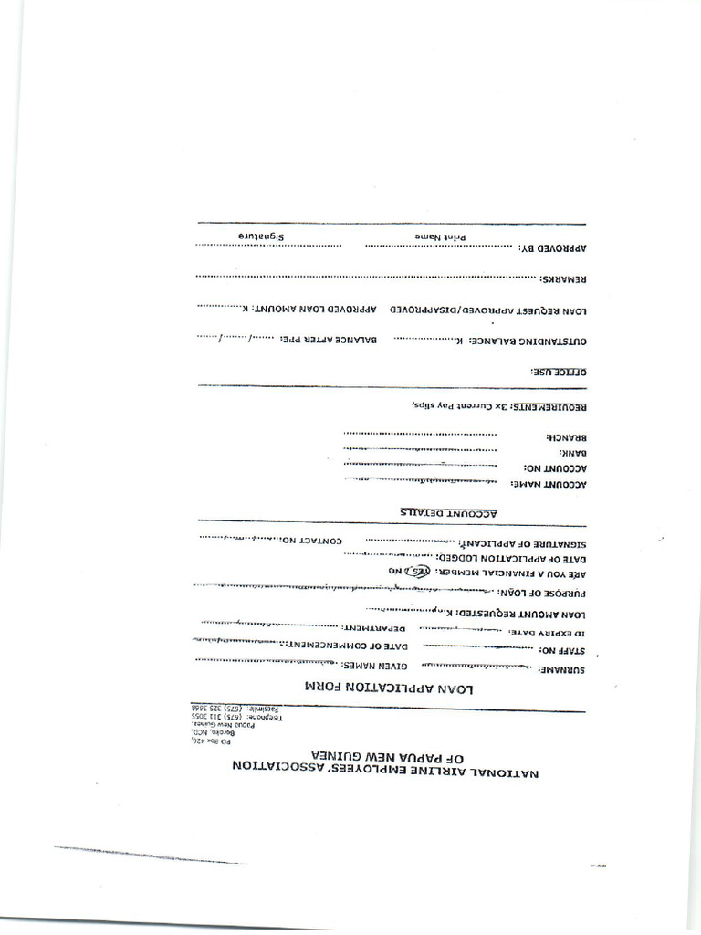 Loan Application Form 2022 | PDF