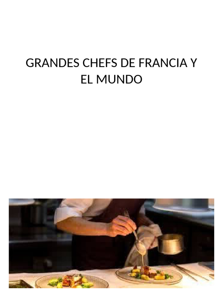 Grandes Chefs (1) | PDF | Cocina francés | Alimentos