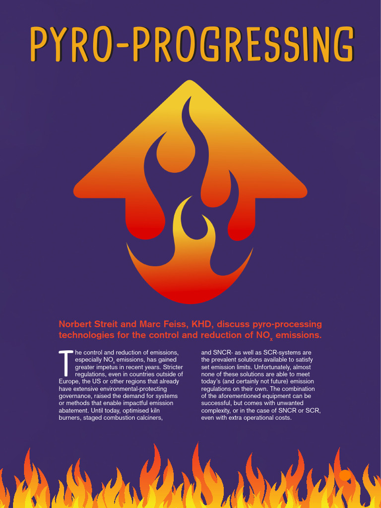 2003 Pyro Progressing World Cement | PDF | N Ox | Carbon Dioxide