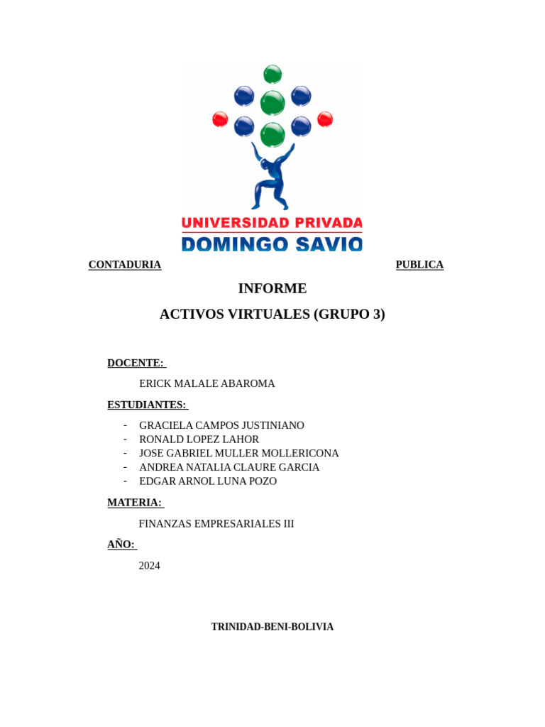 Proveedores y Riesgos de Activos Virtuales | PDF | Criptomoneda | Dinero