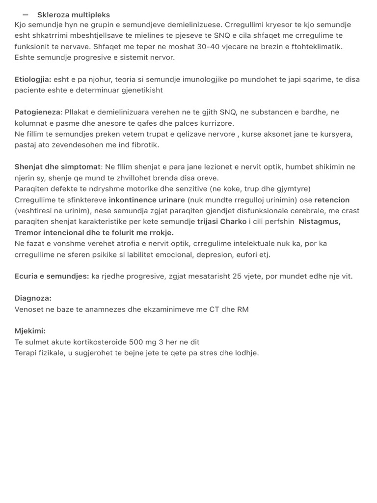 Skleroza Multipleks | PDF