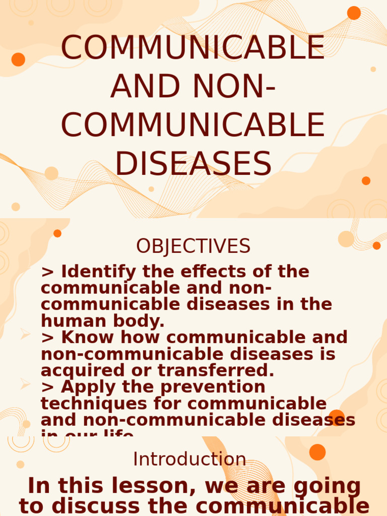 Communicable & Non-Communicable Diseases Guide | PDF | Infection | Pathogen