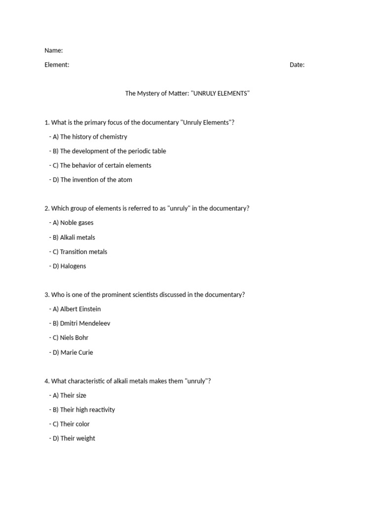The Mystery of Matter | PDF | Chemical Elements | Chemical Bond