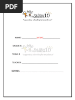 Grade 5 Term 3 Lesson Plan | PDF | Educational Assessment | Shape