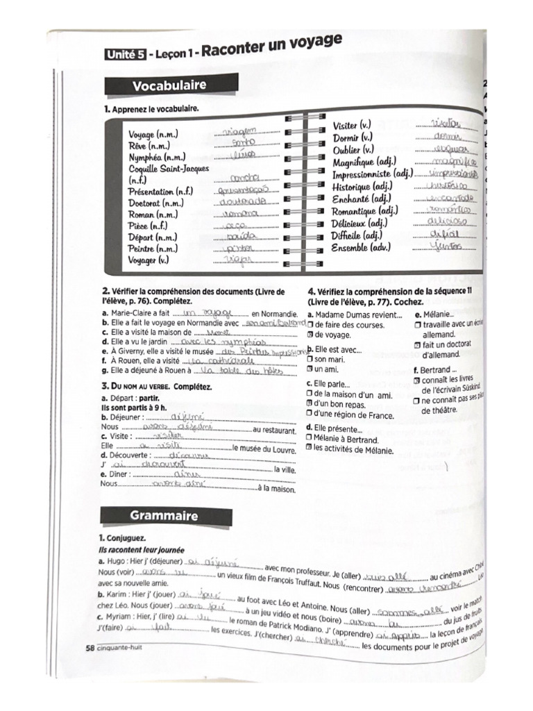 Exercises - Unité 5 | PDF
