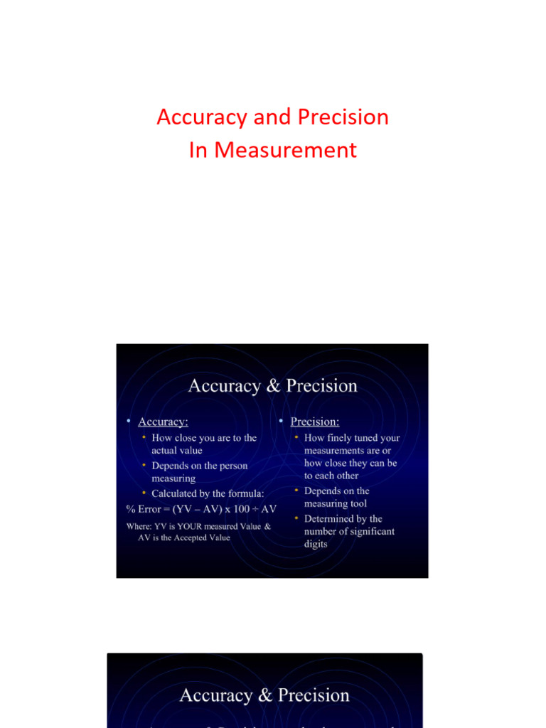 3-Accuracy and Precission | PDF